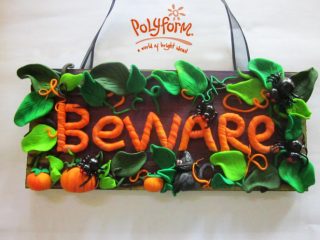 Halloween Signs from Clay – Polymer Clay