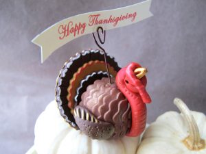 Thanksgiving Turkey Placecard Holder – Polymer Clay
