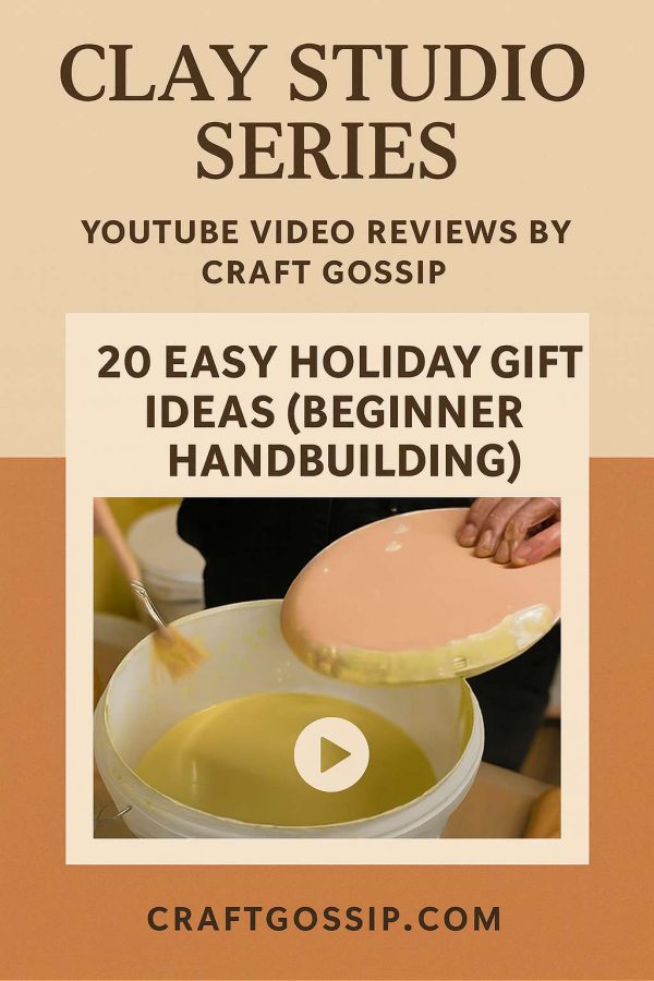 Clay Studio Series – YouTube Video Review 20 Easy Christmas Gift Ideas ...