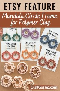 Etsy Feature – Mandala Circle Frame for Polymer Clay – Polymer Clay