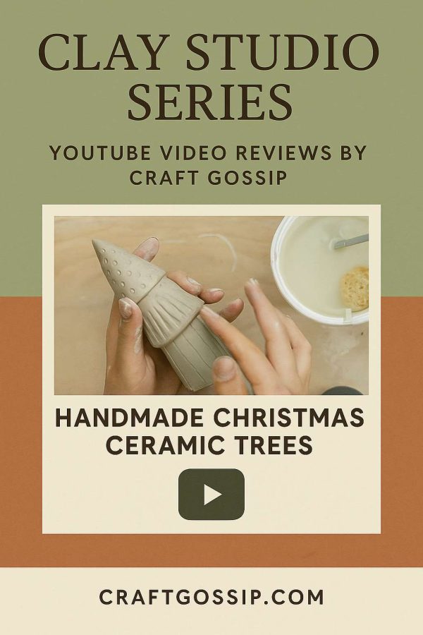 Clay Studio Series – YouTube Video Review Handbuilt Ceramic Christmas Trees – Polymer Clay