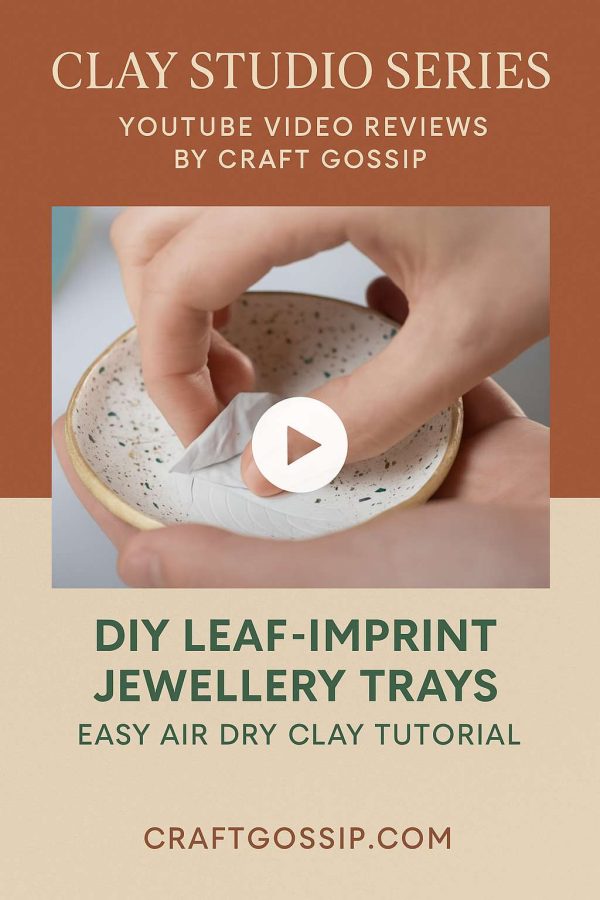 Clay Studio Series – YouTube Video Review: Air Dry Clay Jewellery Trays ...