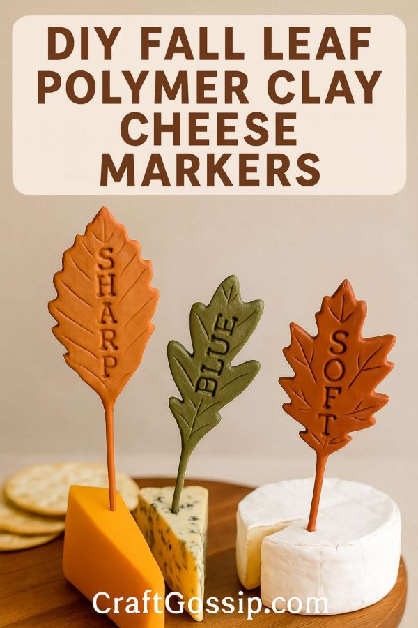 DIY Fall Leaf Polymer Clay Cheese Markers – Polymer Clay