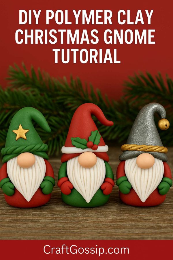 DIY Polymer Clay Christmas Gnome Tutorial – Cute Holiday Decorations ...