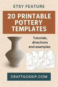 Etsy Feature – 20 Printable Pottery Templates for Ceramics – Polymer Clay