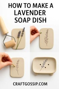 DIY Lavender Pottery Soap Dish – A Rustic Botanical Clay Project ...